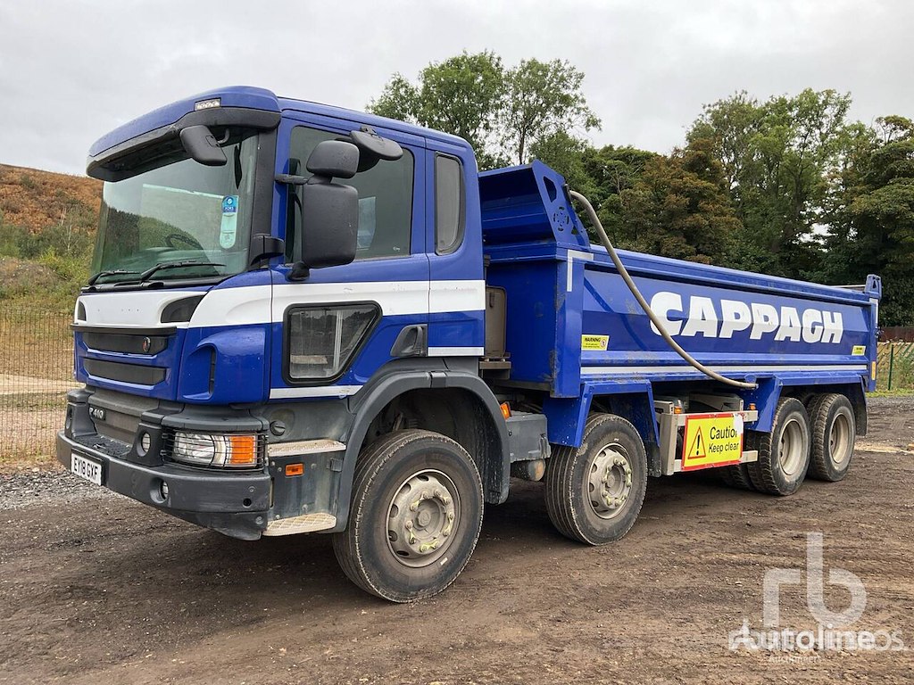 Prodaje se Scania P410 8x4 Twin-Steer kiper na aukciji