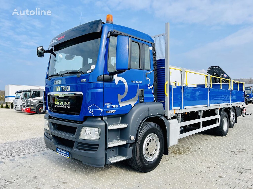 MAN TGS TGX 26.360 kamion s ravnom platformom