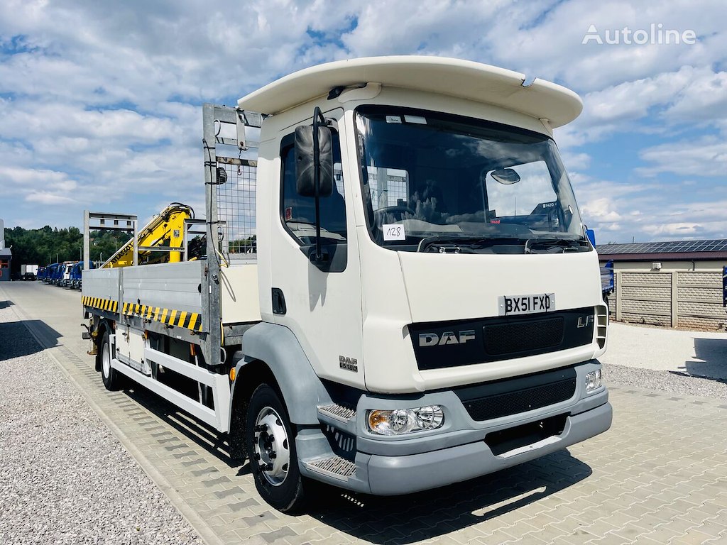 DAF LF 55 180 RHD Flatbed ATLAS AK 60.1 A2 Crane kamion s ravnom platformom