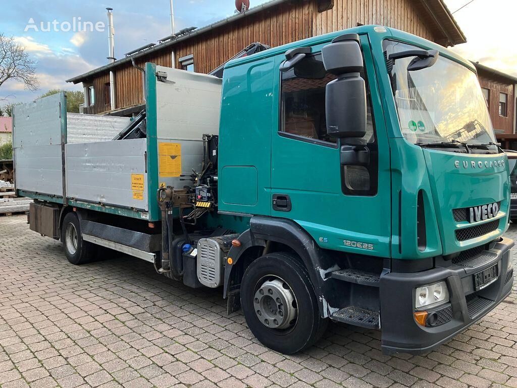 IVECO 120E25 M122 KRAN RETARDER 2xAHK KLIMA kamion s ravnom platformom