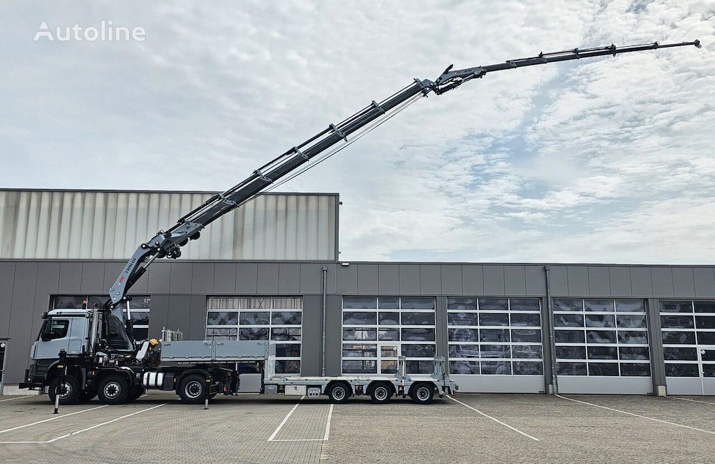 Mercedes-Benz Arocs 4151 6x6 HIAB X-HiPro 638 E-6 + JIB kamion s ravnom platformom