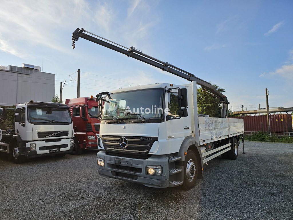 Mercedes-Benz 1829 Axor Bluetec Euro5 HIAB XS 088 E-3 HIDUO Schalt-G kamion s ravnom platformom