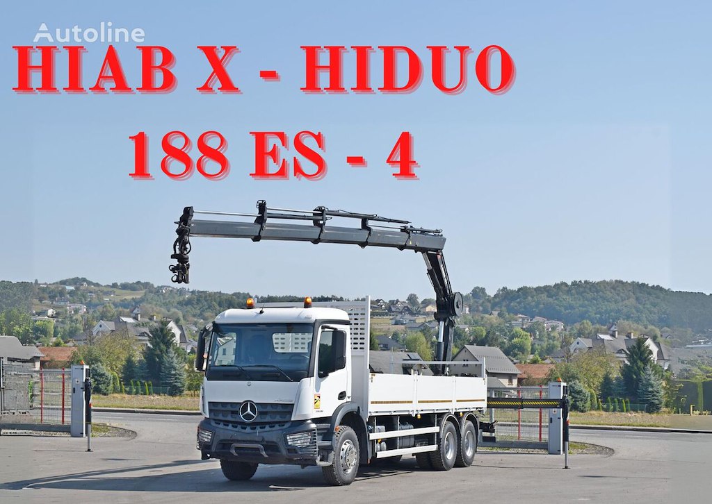 Mercedes-Benz ACTROS 2636 *HIAB X-HIDUO 188 ES-4/FUNK + * 6x4 kamion s ravnom platformom