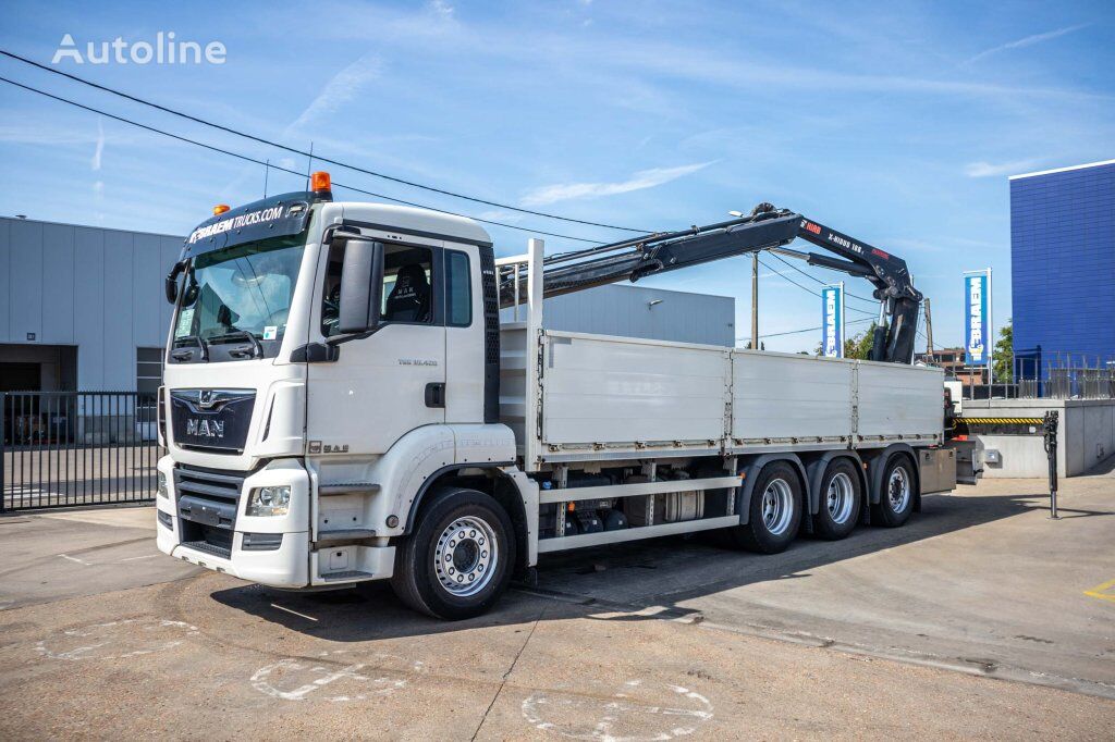 MAN TGS 35.420 BL-8x4-4+HIAB 188 E-2 kamion s ravnom platformom