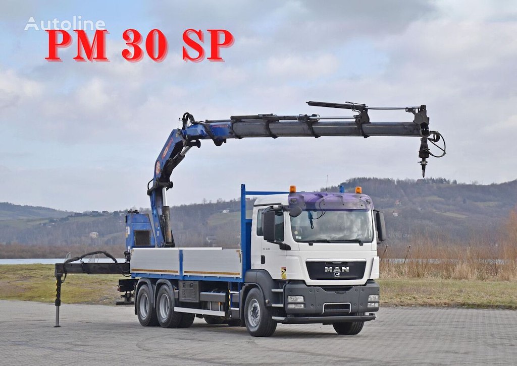 MAN TGS 26.360 kamion s ravnom platformom