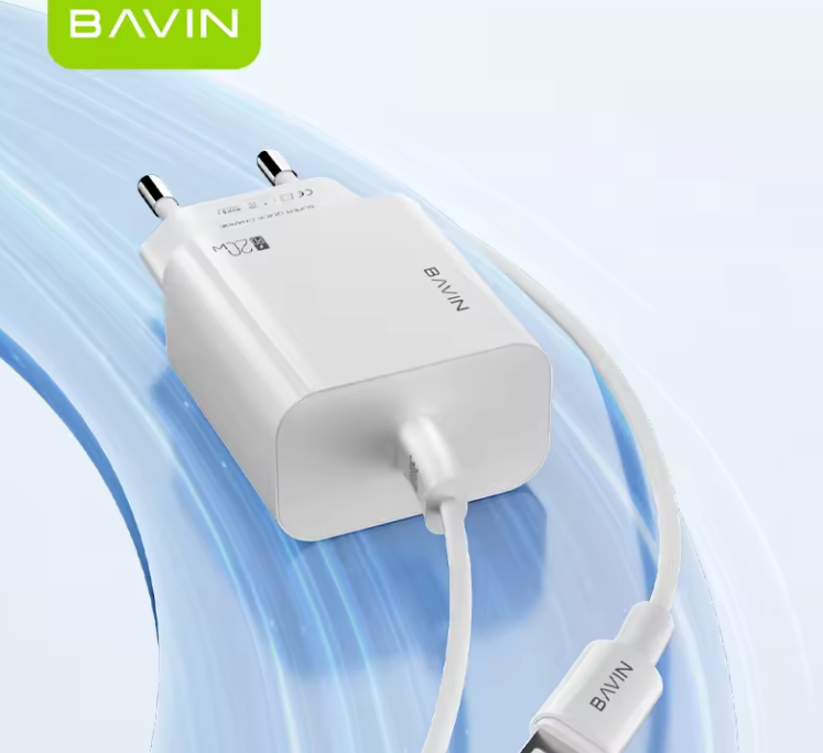 Punjač Bavin 20W Tip C + kabal Tip C (White)