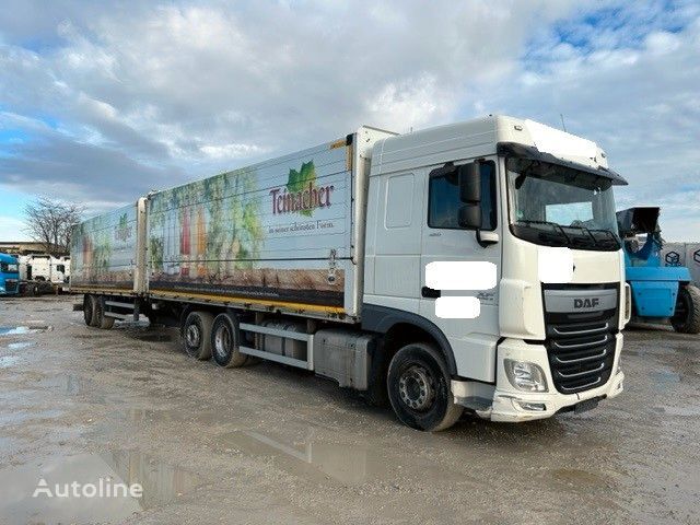 DAF XF 460 Italszállító + HF + Pótkocsi kamion furgon + prikolica furgon