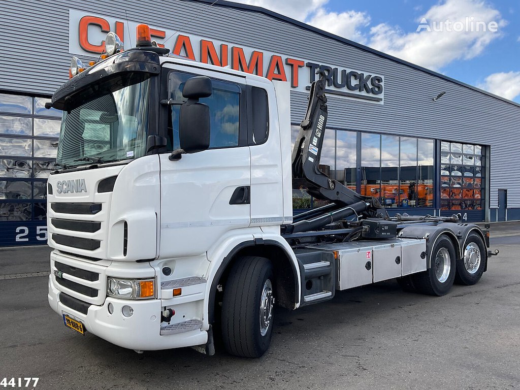 Scania G 440 Euro 6 Hiab 26 Ton haakarmsysteem kamion rol kiper