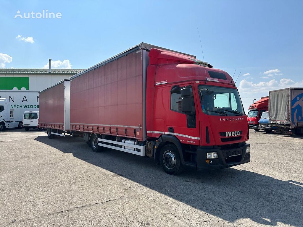 IVECO EUROCARGO 120E28 kamion sa klizna zavesa cerada + prikolica sa kliznom ceradom