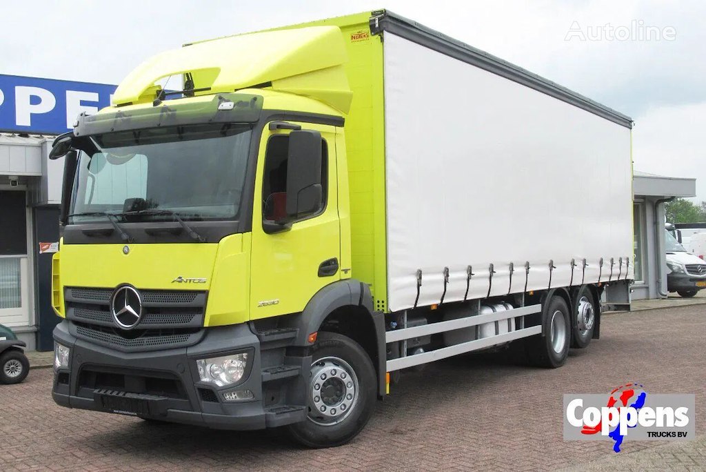 Mercedes-Benz Antos 2630 L Schuizeil+ klep Stuur as kamion sa klizna zavesa cerada