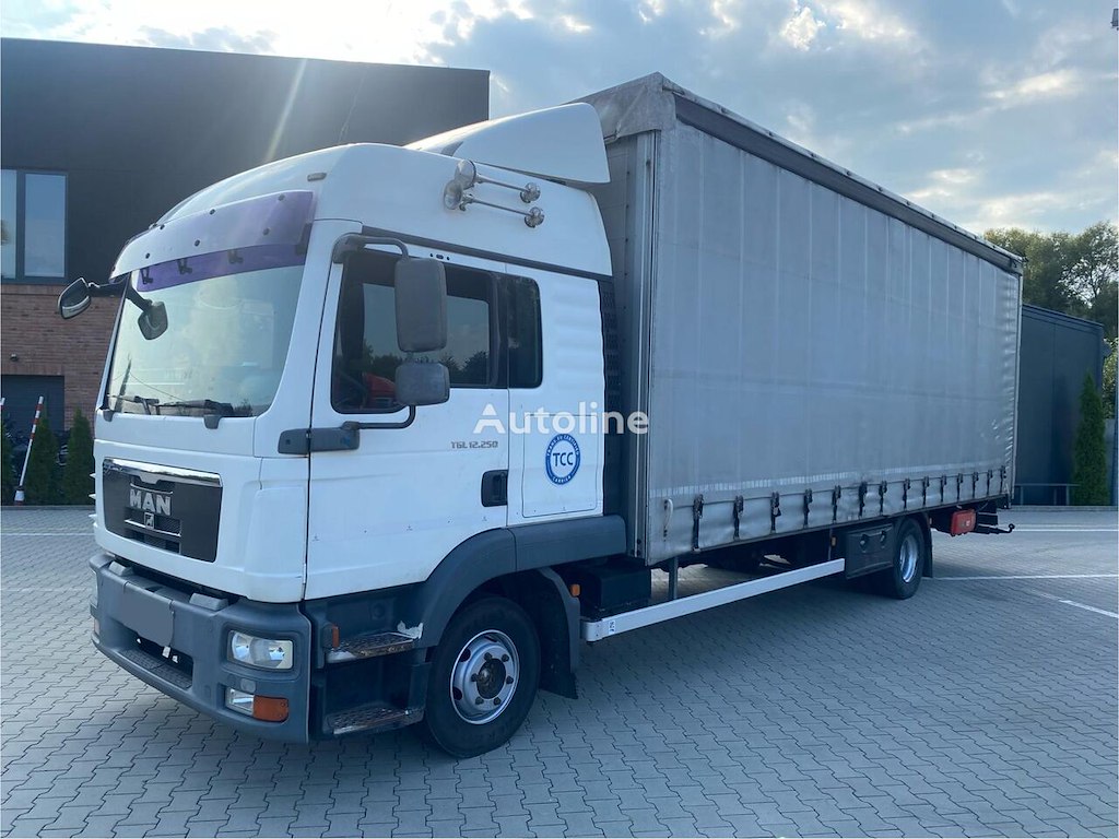 MAN TGL 12.250 / Firanka / Zsuwany Dach / Manual / EURO 5 kamion sa klizna zavesa cerada