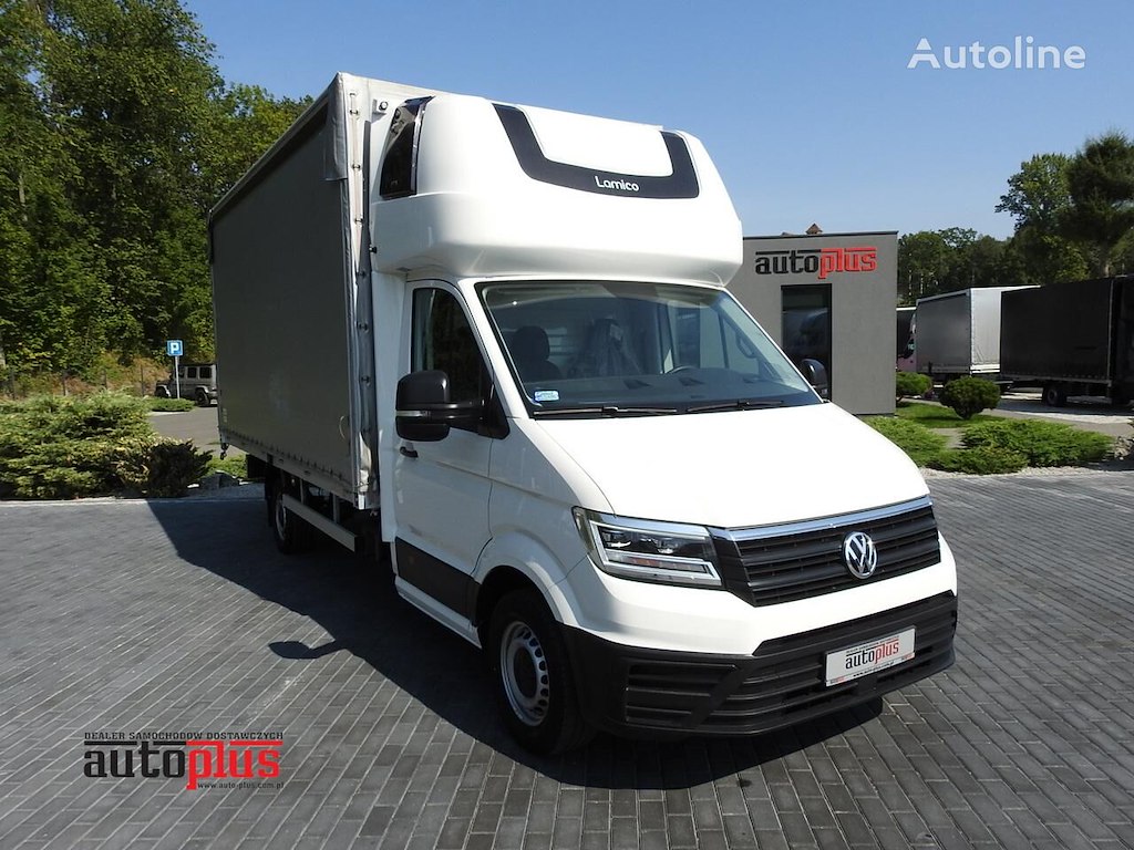 Volkswagen CRAFTER PLANDEKA 10 PALET WEBASTO TEMPOMAT KLIMATYZACJA LEDY 18 kamion s ceradom < 3.5t