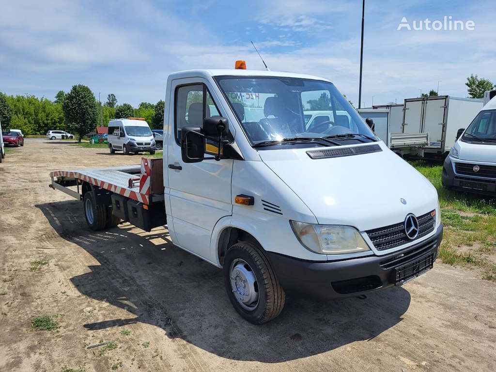 Mercedes-Benz 411 CDi Trailer + Winch + Ramp - Autószállító + Csörlő - 3,5t autotransporter