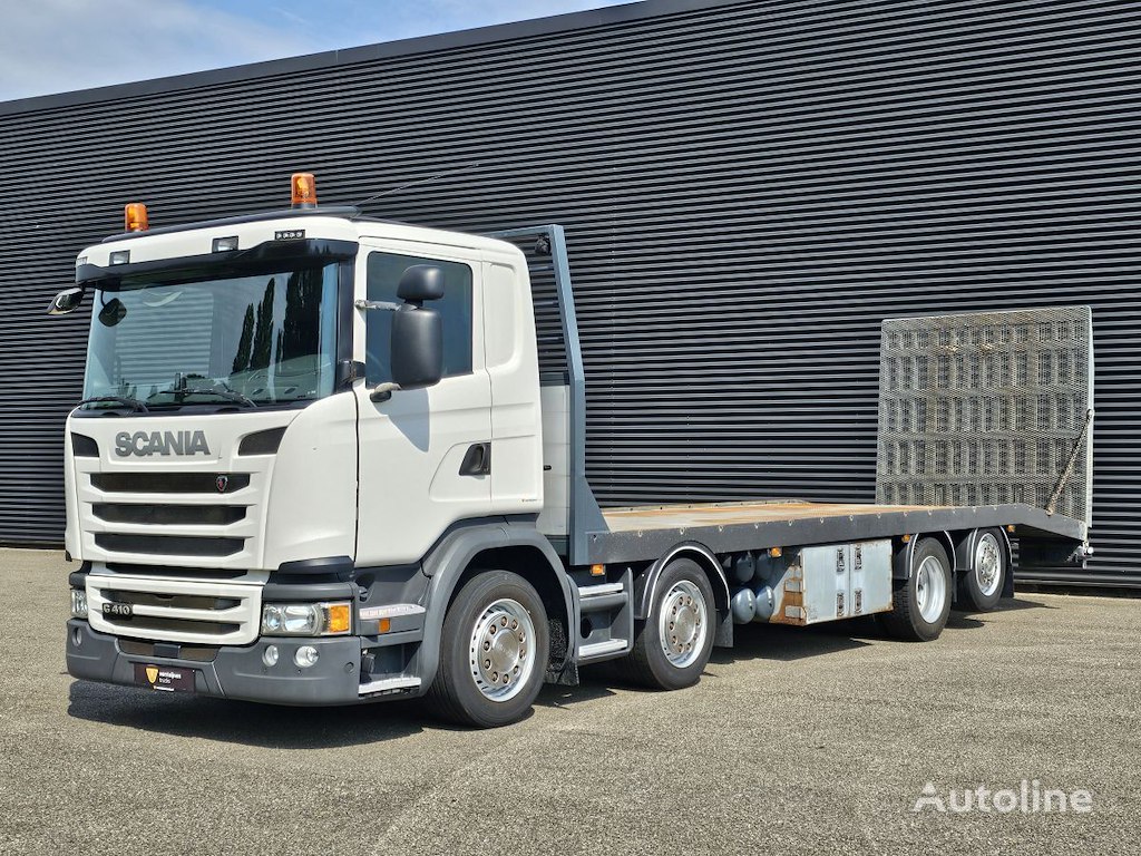 Scania G410 8x2*6 / OPRIJ / MACHINE TRANSPORT autotransporter