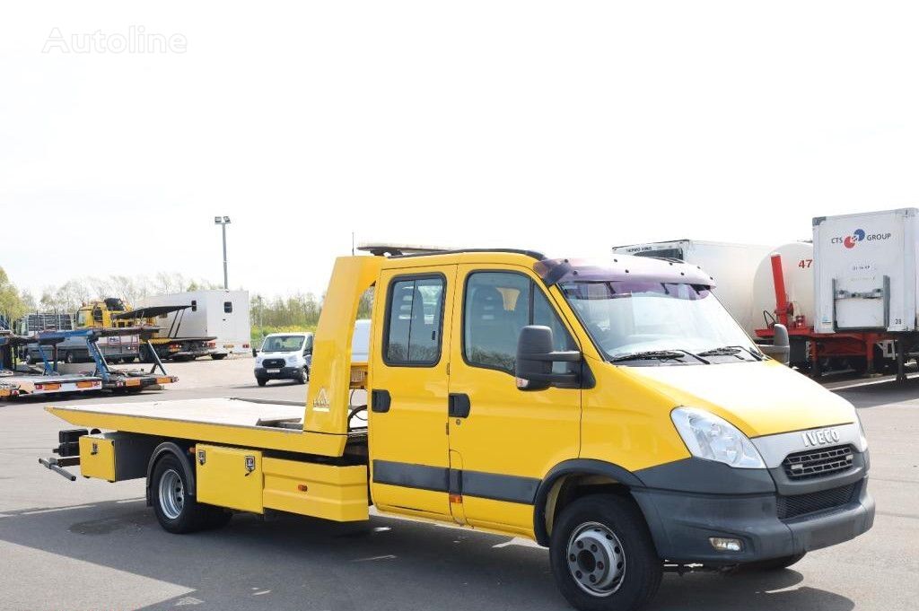 IVECO Daily 70C21 Doka vehicle transporter + winch autotransporter