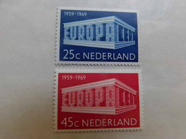 NEDERLAND EUROPA 1969 KOMPLET ČISTA SERIJA