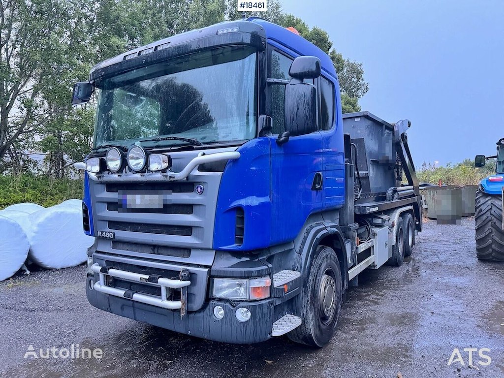 Scania R480 6x2 Hook truck kamion autopodizač kontejnera