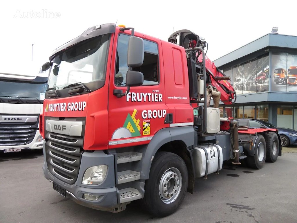 DAF CF 530 FT WITH CRANE EPSILON PALFINGER AND ZF INTARDER kamion za prevoz drva