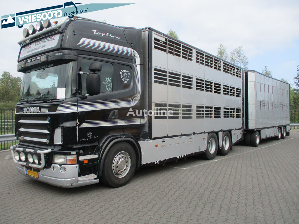 Scania R 580 VEECOMBI 3 LAAGS kamion za prevoz stoke