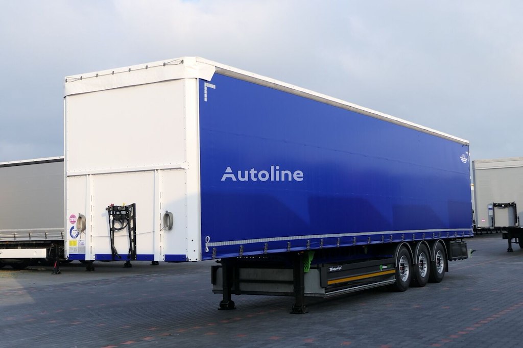 Berger ECOTRAIL / CURTAINSIDER / STANDARD / 5 000 KG !! / LIFTED AXLE / poluprikolica sa kliznom ceradom