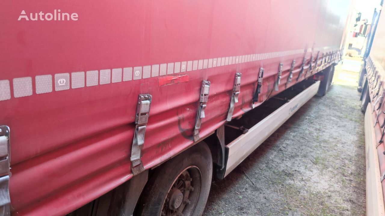 Krone SE Varios Curtain Side Tarpaulin 1 Axle Semi-Trailer poluprikolica sa kliznom ceradom