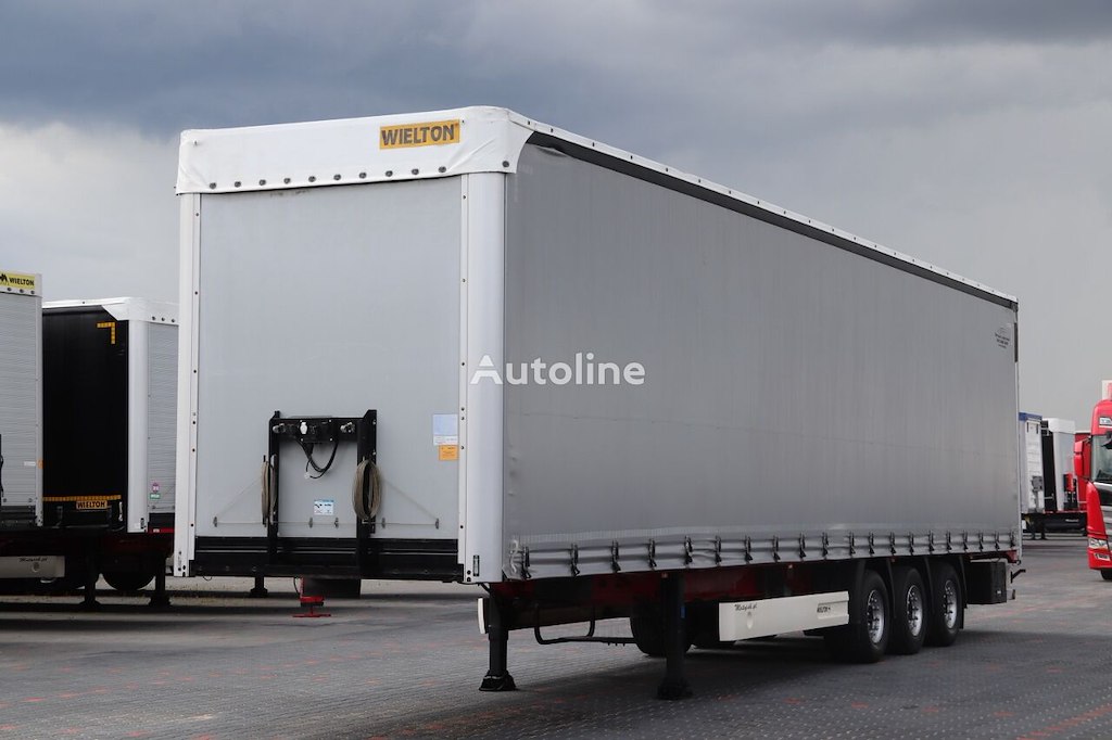 Wielton CURTAINSIDER / MEGA / COILMULD - 9 M / LIFTED AXLE / SAF / LOW D poluprikolica sa kliznom ceradom