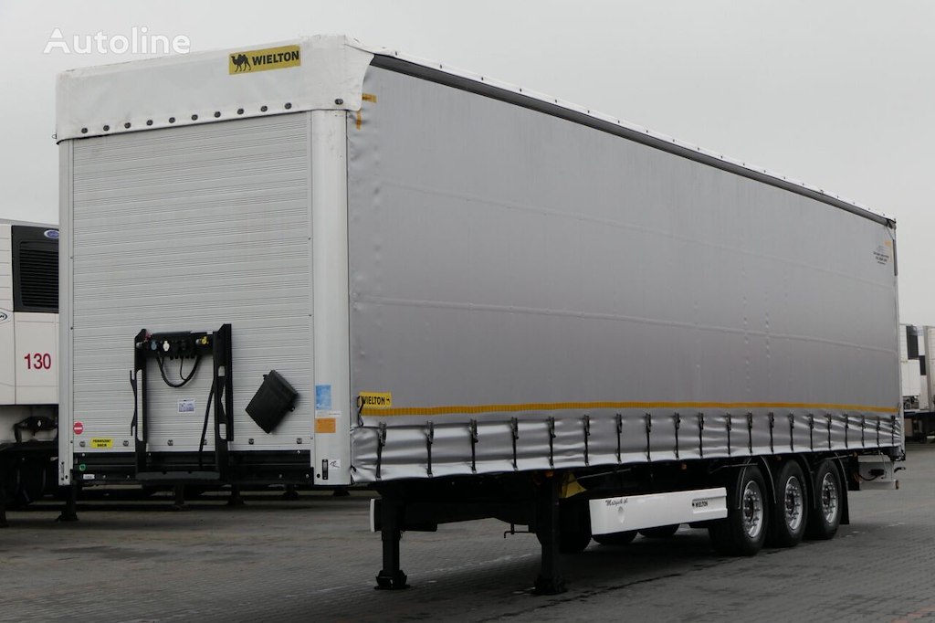 Wielton CURTAINSIDER / VARIOS / STANDARD / LIFTED ROOF & AXLE / BDE / poluprikolica sa kliznom ceradom