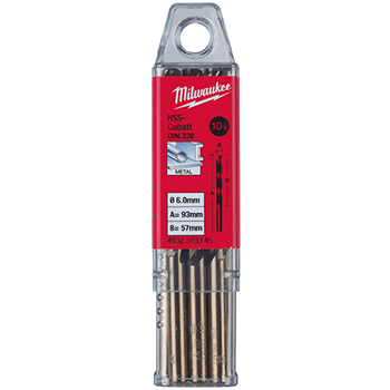 Milwaukee set 10 burgija 2,5mm HSS-G Cobalt 4932373335