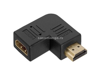 Adapter E-Green HDMI (M)-HDMI (F) pod uglom crni