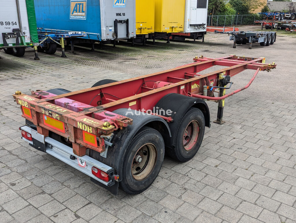 Krone SZC 20FT - 2-Assen ROR - STEEL Suspension - DOUBLE tires - DrumB poluprikolica za prevoz kontejnera