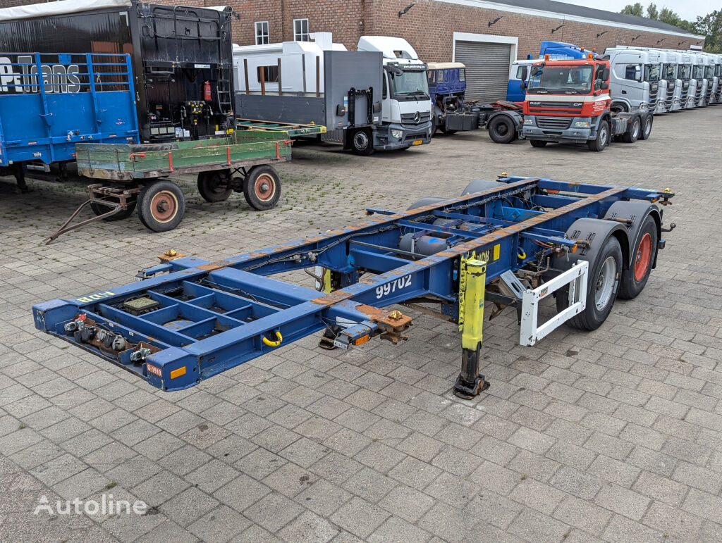 Krone SZP 18 EZ 2-Assen SAF - Drumbrakes - 20FT connection - Ferry Eye poluprikolica za prevoz kontejnera