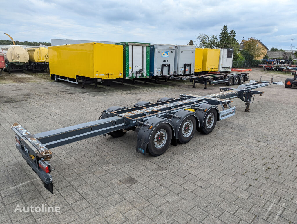 D-Tec FLEXITRAILER VCC-01 3-Assen SAF - Schijfremmen - LiftAs - 3x Uit poluprikolica za prevoz kontejnera