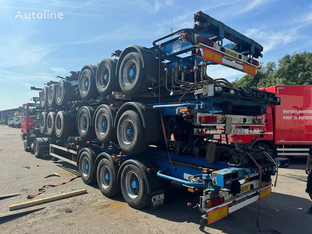 Krone 5X SDC 27 3X SAF AXLES poluprikolica za prevoz kontejnera