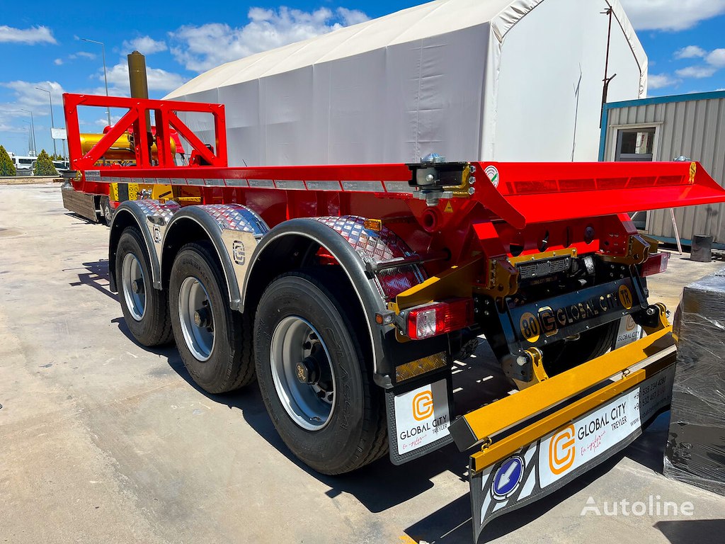 Nova Global City CONTAINER CARRIER WITH TIPPER poluprikolica za prevoz kontejnera