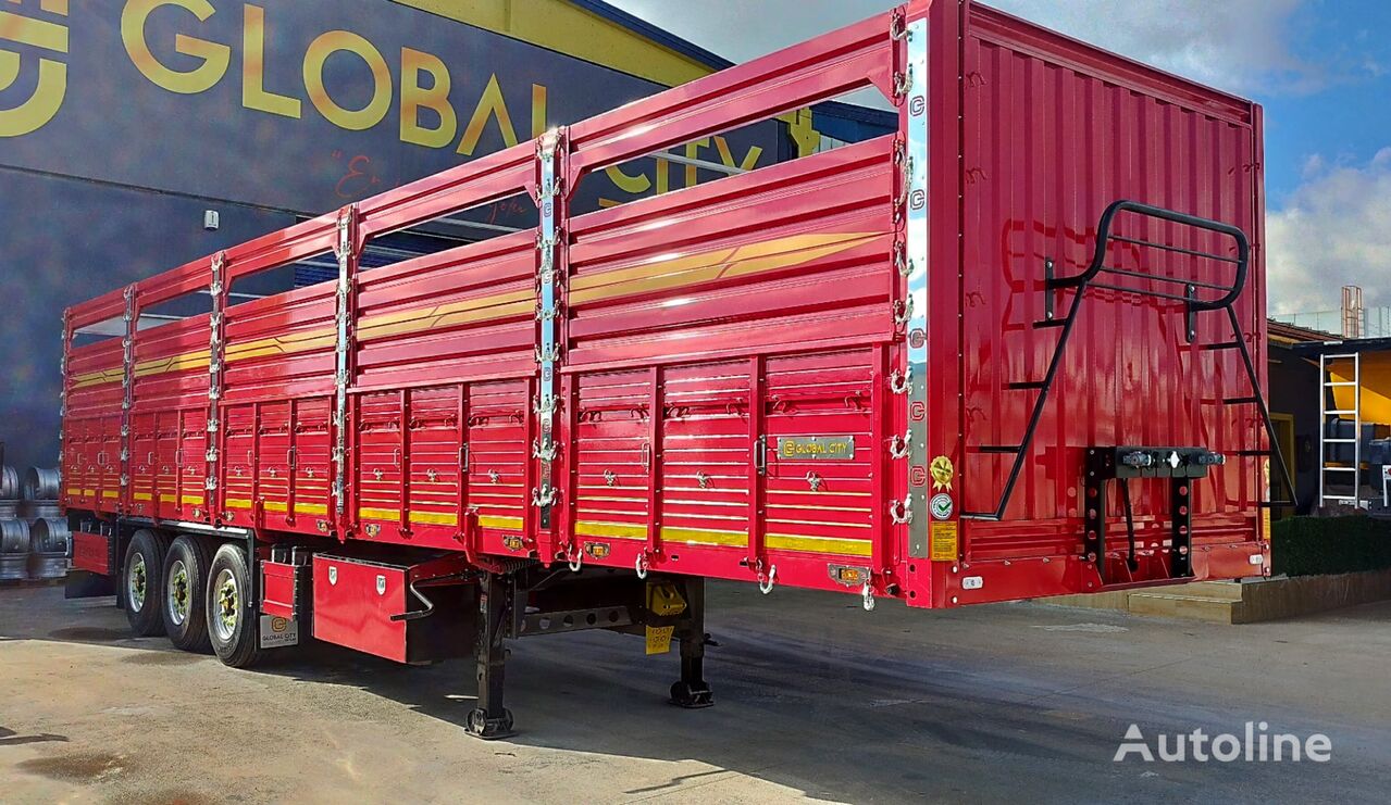 Nova Global City VEGETABLES DROP SIDE TRAILER poluprikolica sa ravnom platformom