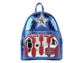 Loungefly Marvel Shine Captain America Cosplay Mini ranac