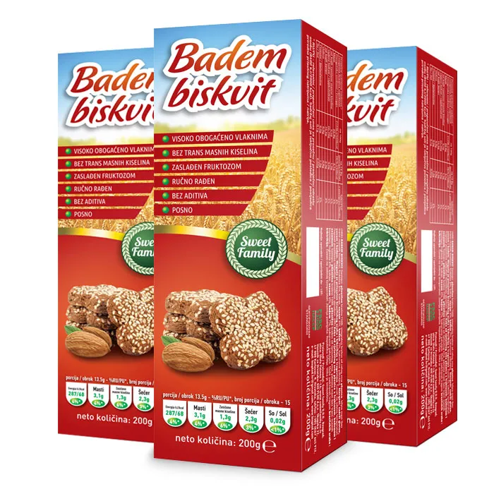 Badem biskvit 3x200gr