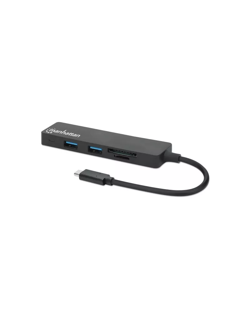 USB-C HUB 3port Manhattan 164948 3.2 G1/5Gbps/CR/Crni