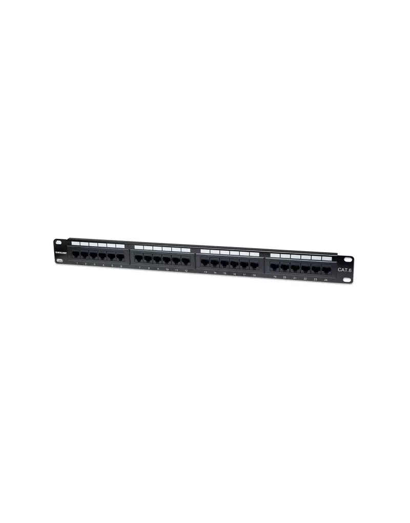 Patch panel Manhattan 520959 19"/1U Cat6/24 port