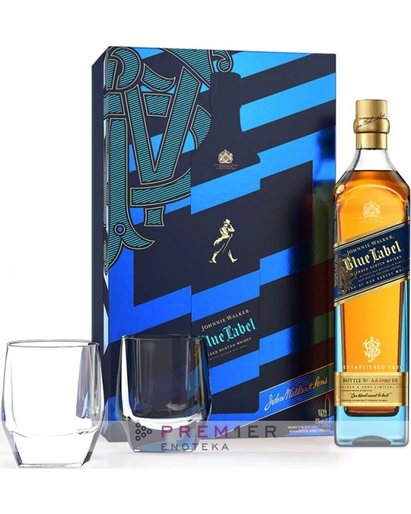 Johnnie Walker Blue Label 2 Glass Gift Box 0.70l