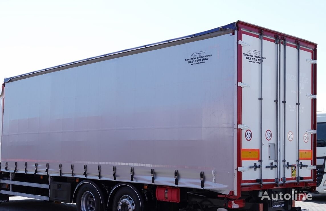 Samro BOX / CURTAINSIDER - 9 M / 2015 YEAR / COMPLETE prikolica sa kliznom ceradom