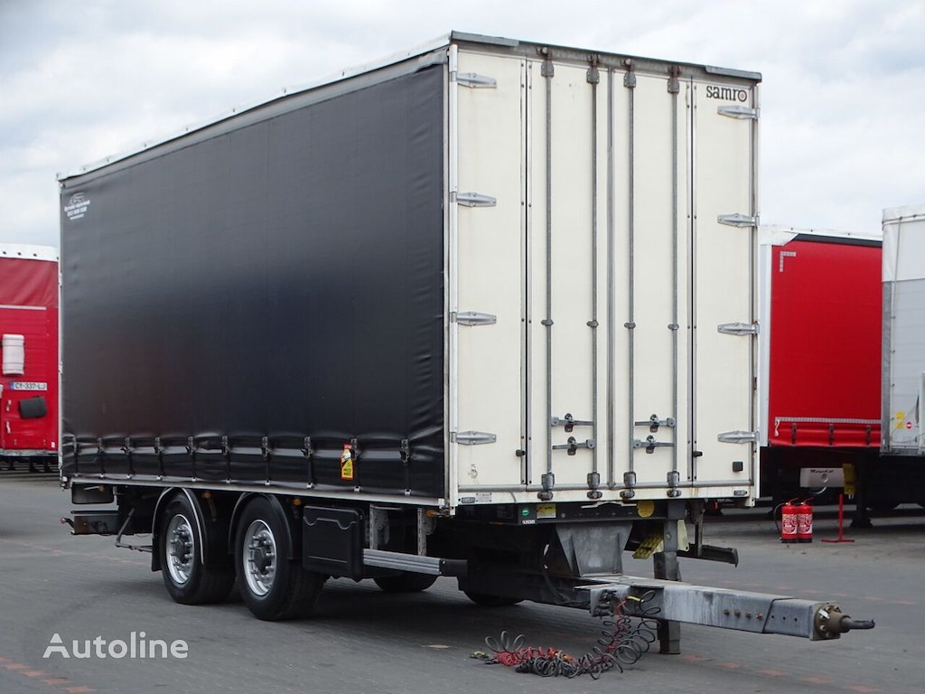 Samro JUMBO TRAILER - 7,3 M / STRONG FLOOR / FRONT DOORS / prikolica sa kliznom ceradom