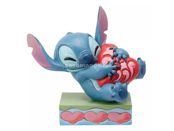 Heart Struck (Stitch Hugging Heart Figurine)