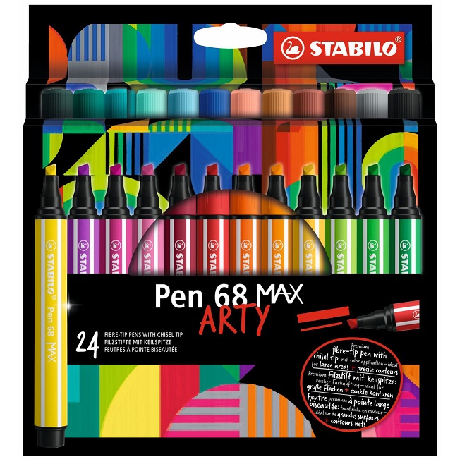 Fini flomaster 1 + 5 mm STABILO Pen 68 Max Arty set 1/24