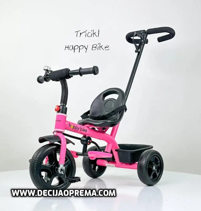 Tricikl za decu Happy Bike Pink