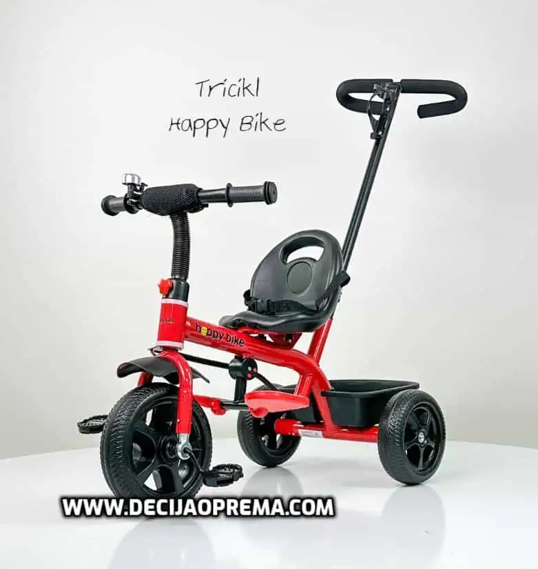 Tricikl za decu Happy Bike Red