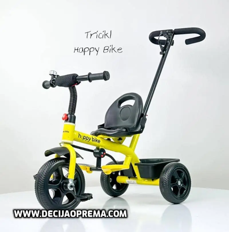 Tricikl za decu Happy Bike Yellow