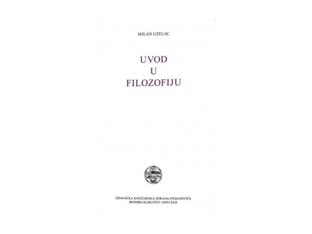 Uvod u filozofiju - Milan Uzelac