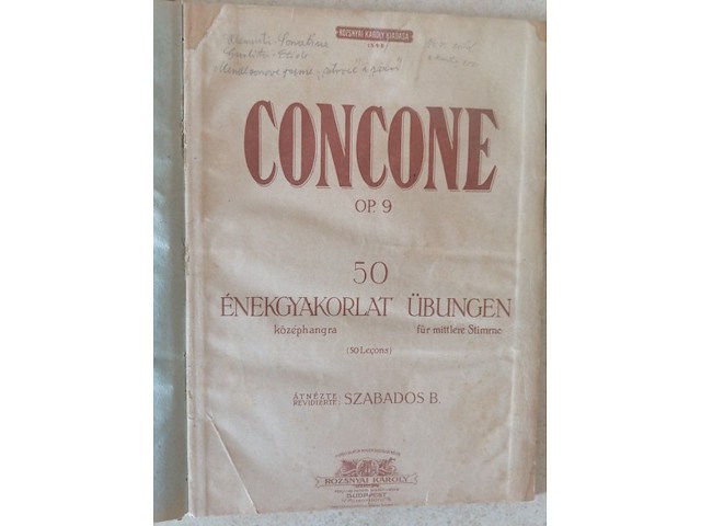 CONCONE OP. 9