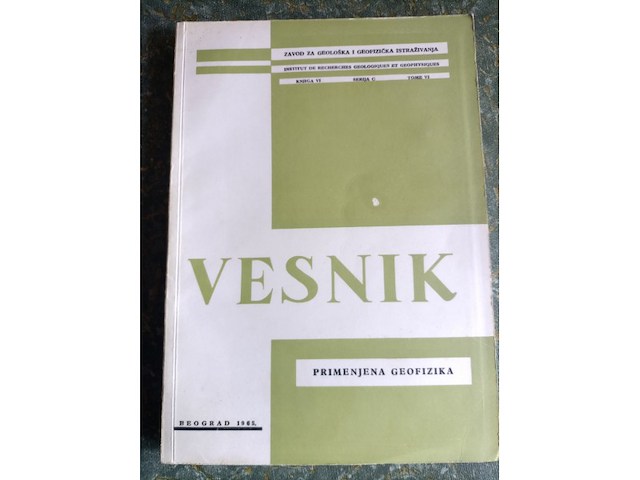 Vesnik/ Primenjena Geofizika 1965 godina